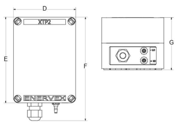 Enervex XTP Differential Pressure Sensor XTP2 XTP3 – Venting WAREHOUSE