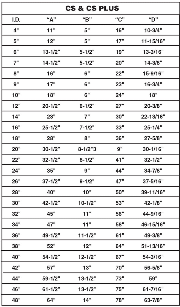 Van-Packer Model CS - 4" ID 45 Degree Tee C0445T04BL / C0445T04BC ...